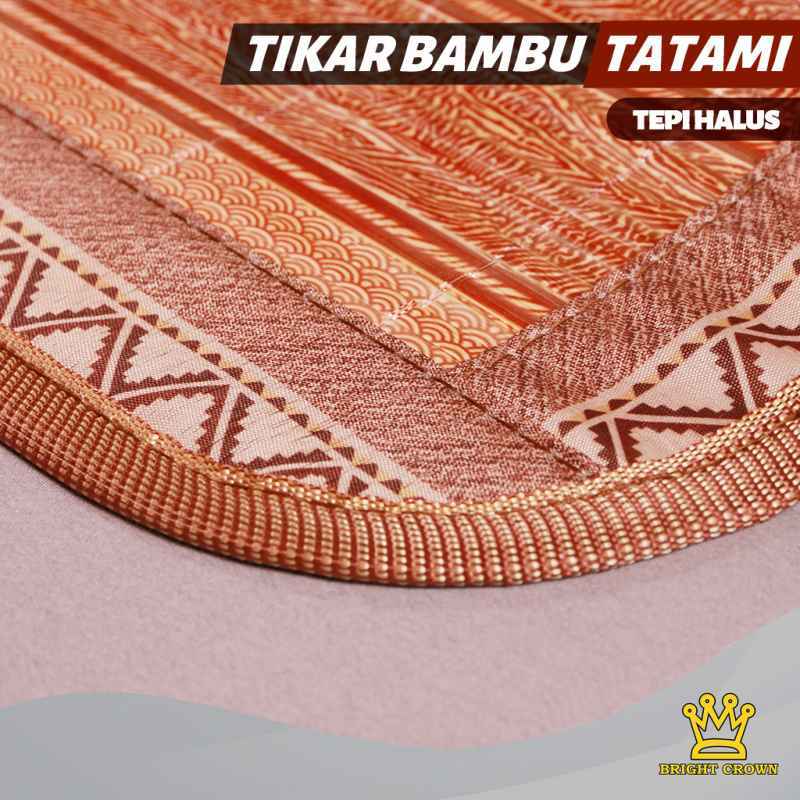 Promo FREE BAG Tikar Bambu Tatami / TIkar Lipat Bambu Tatami 2 Ukuran ...