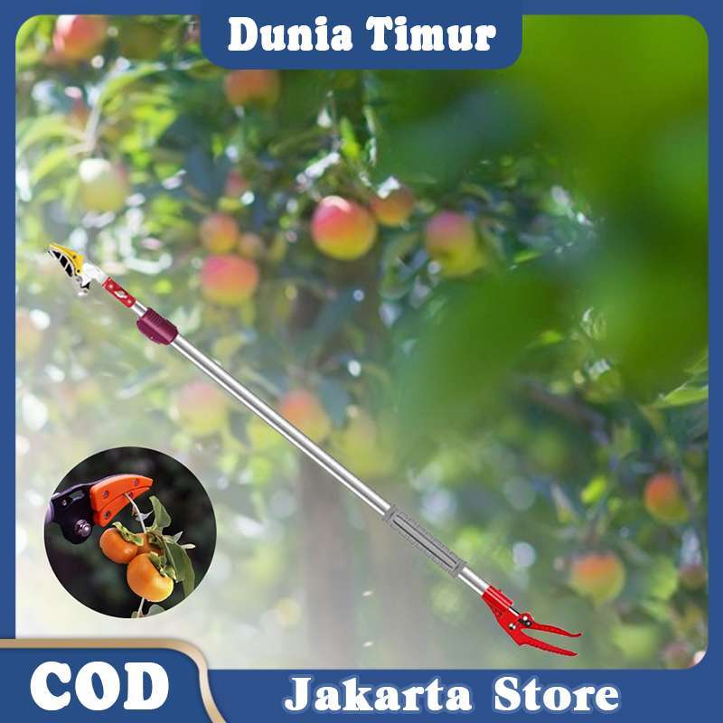 Promo 4M Tree Pruner / Adjustable Gunting Pemetik Buah Tinggi / Pemotong Ranting Yang Tinggi ...
