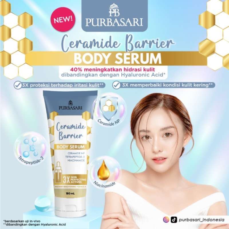 Jual Purbasari Ceramide Barrier Body Serum 180 ml / Body Serum Viral di Seller Premier Market ID ...