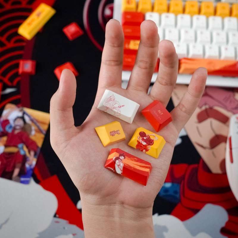 Jual Fantech One Piece Keycaps SET LUFFY PBT DYE SUB Cherry Profile ...