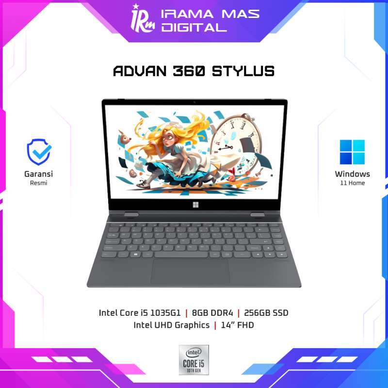 Jual Advan 360 Stylus - Intel Core i5 1035G1 8GB 256GB SSD 14 FHD IPS TOUCH W11 di Seller IRAMA ...