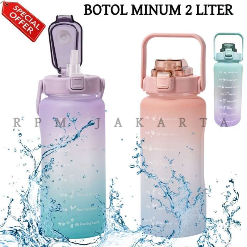 Jual Botol Minum 2 Liter / Botol Minum Viral / Botol Minuman / Botol ... Jual Botol Minum 2 Liter / Botol Minum Viral / Botol Minuman / Botol ...