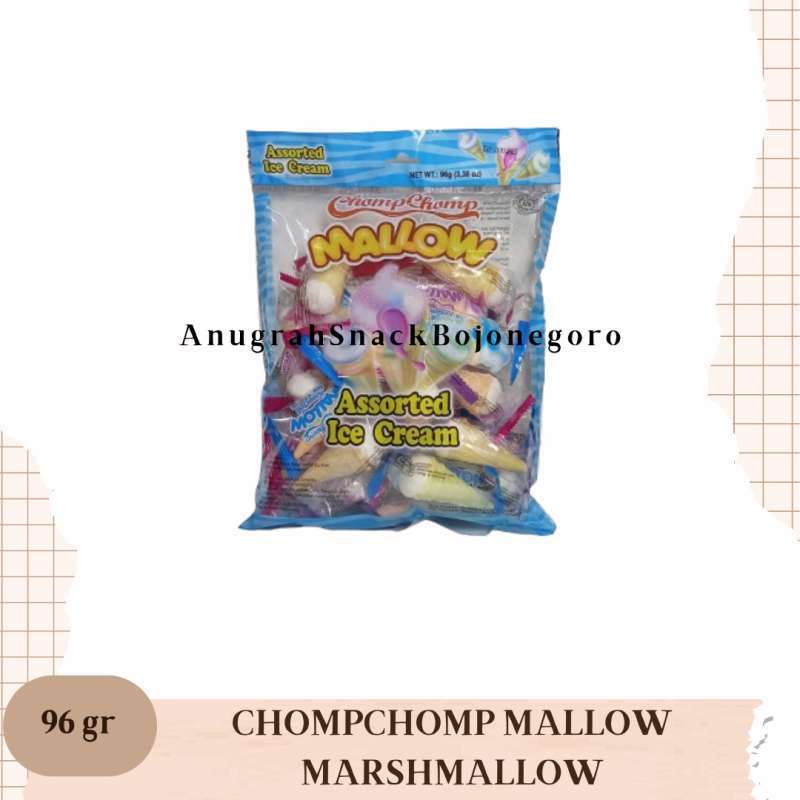 Jual ChompChomp Mallow Marshmallow Aneka Rasa Bentuk Es Krim 96gr di Seller ...