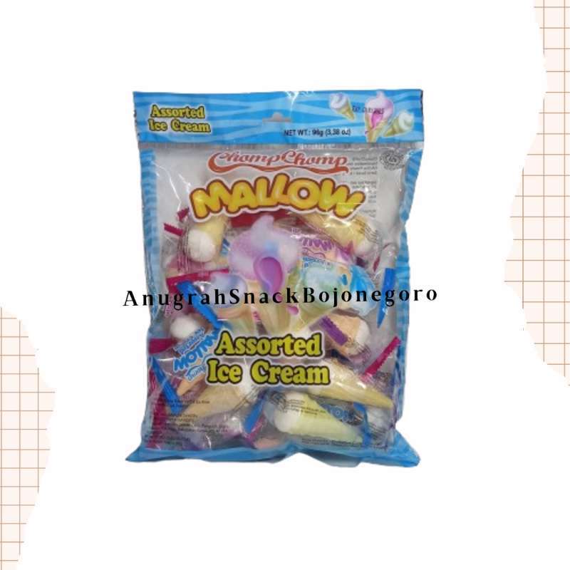 Jual ChompChomp Mallow Marshmallow Aneka Rasa Bentuk Es Krim 96gr di ...
