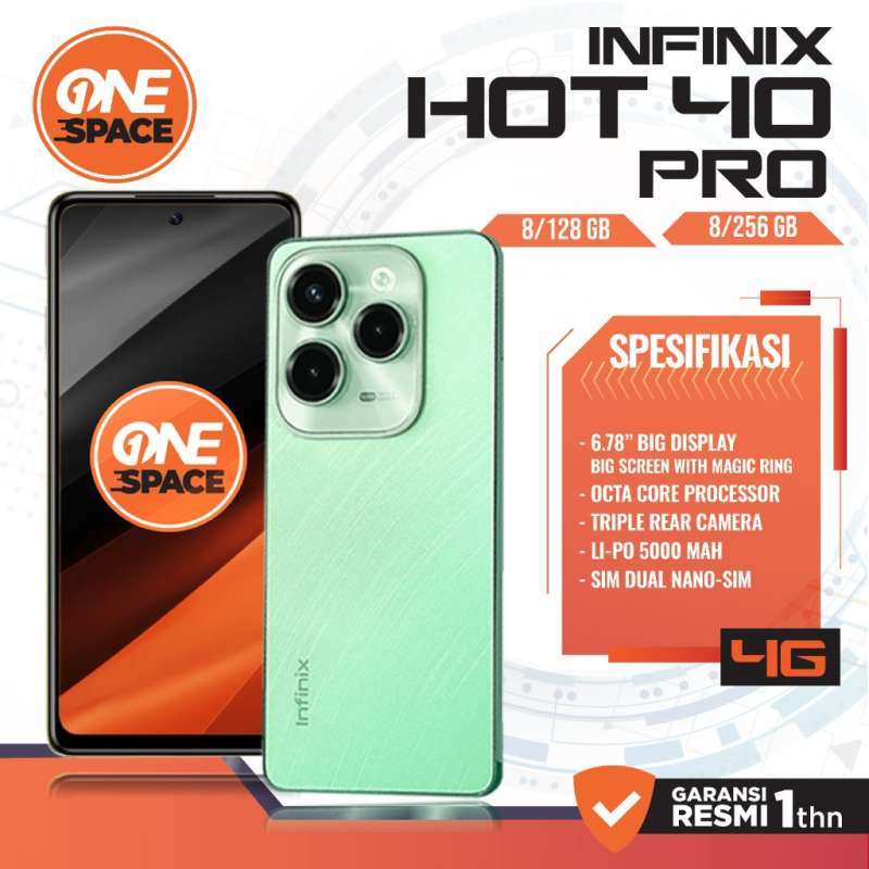 Jual Infinix Hot 40 Pro 8/128 8/256 GB 8GB 128GB 256GB Garansi Resmi ...