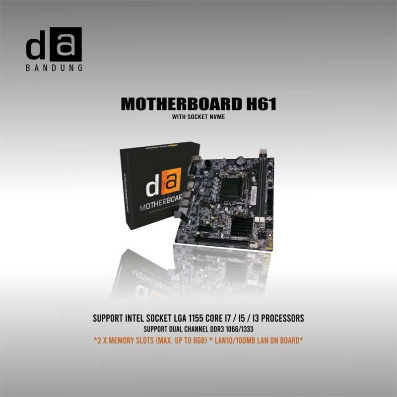 Jual Digital Alliance H61 Motherboard Socket LGA 1155 NVMe di Seller CS New - Mangga dua mall ...