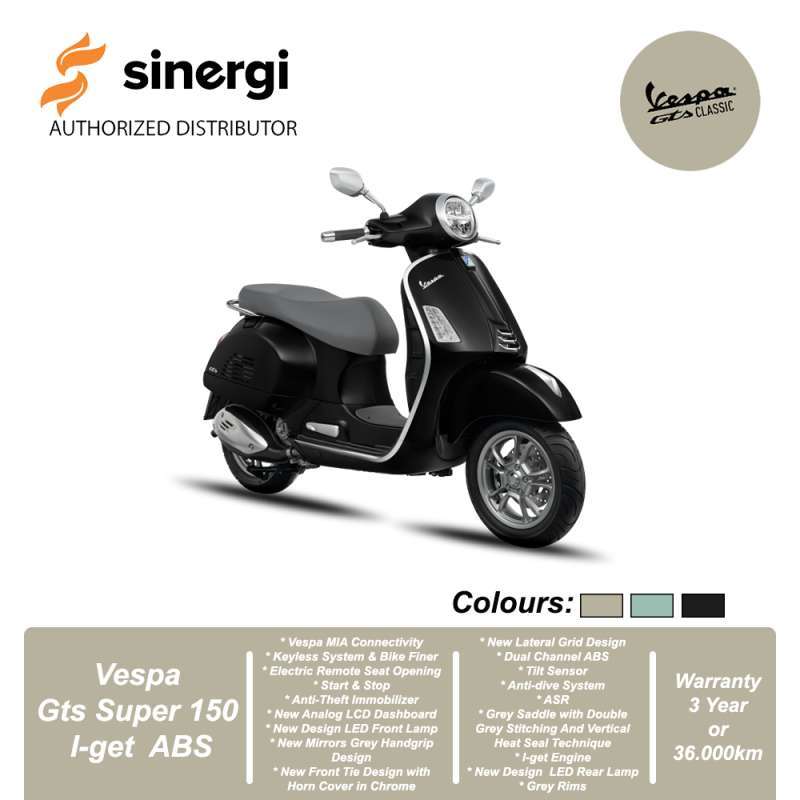Harga Vespa Gts Primavera 150 💯 Terbaru, Spesifikasi, & Kredit Februari ...