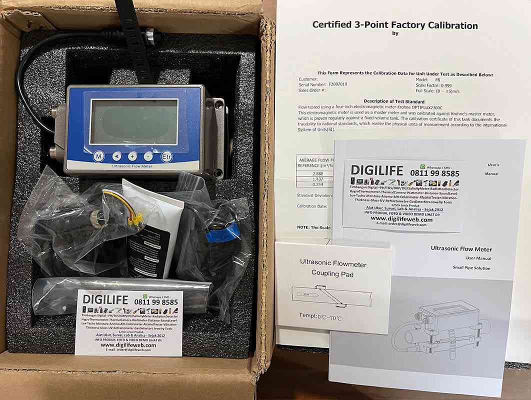 Jual Clamp On Ultrasonic Flow Meter DN15-DN40 Universal Liquid Tester ...