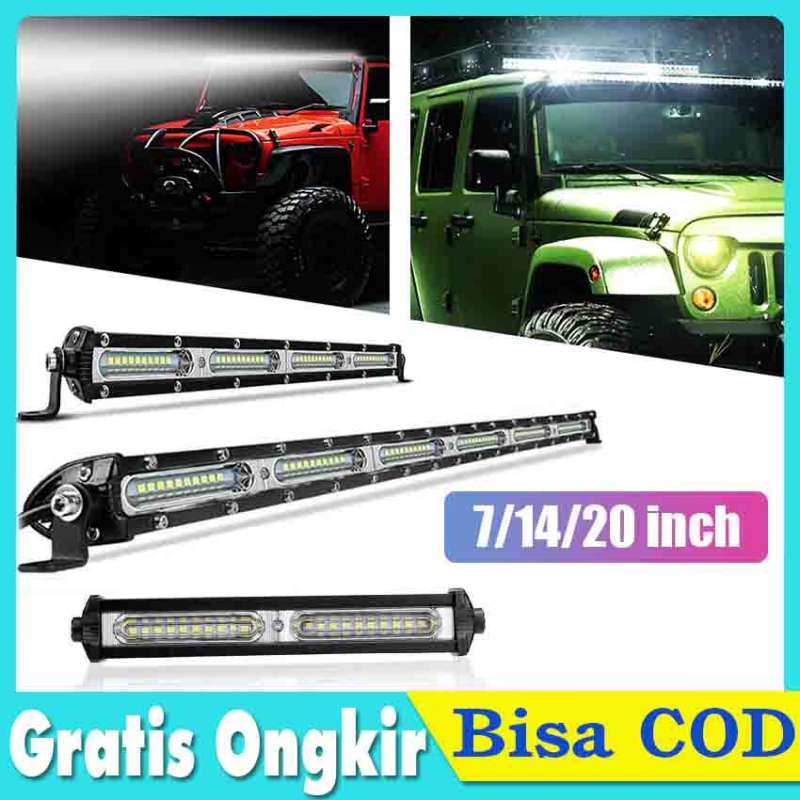Promo SLIM LED BAR 180W 20 Inch 12V 24V Lampu Sorot Spotlight Temba ...