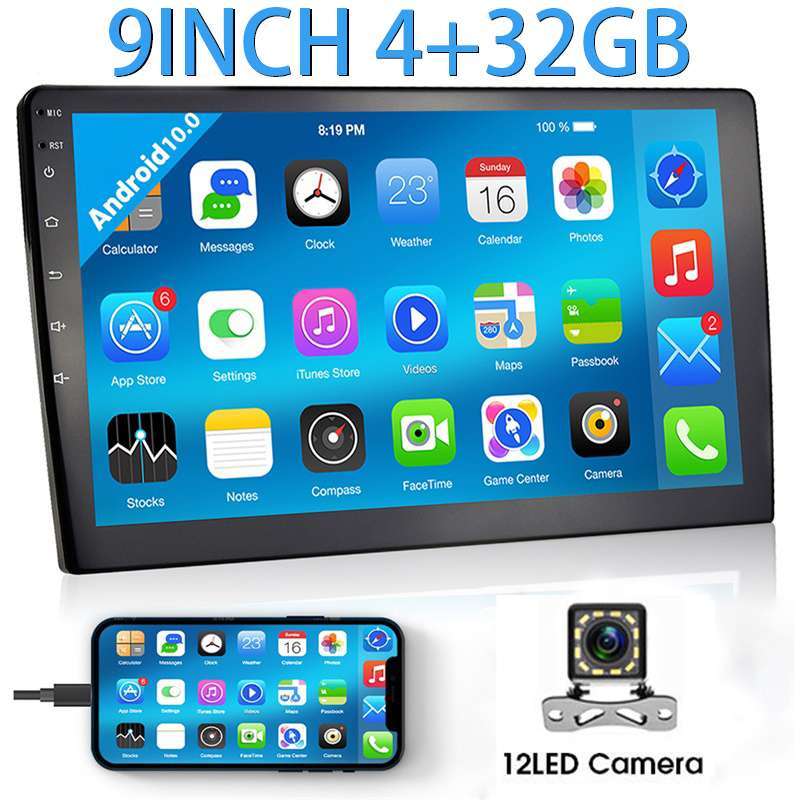 Promo 7018B 7010B Head Unit Double /9 Inch Android 12 Radio Stereo ...