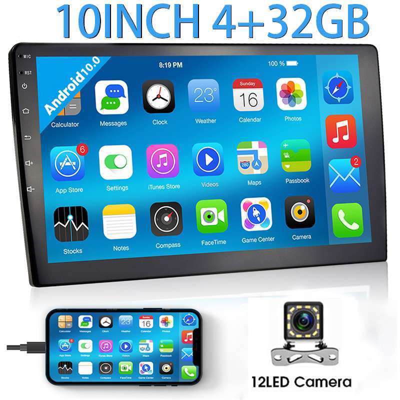 Promo 7018B 7010B Head Unit Double /9 Inch Android 12 Radio Stereo ...