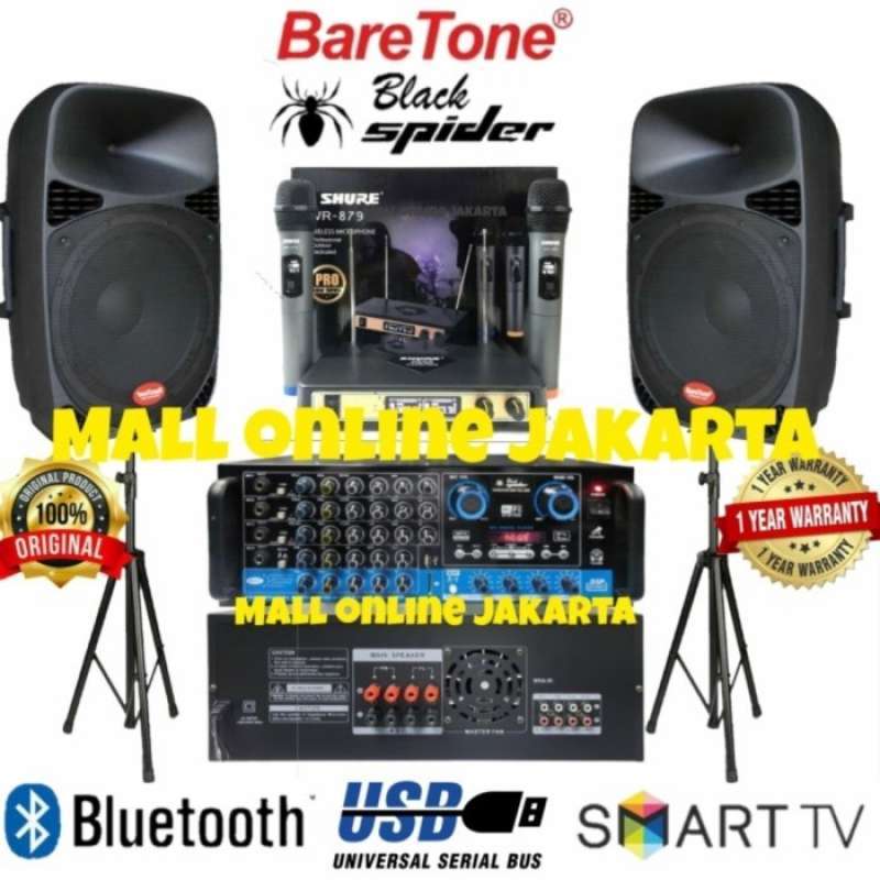 Promo PAKET SOUND SYSTEM LAPANGAN BARETONE 15 INCH OUTDOOR KARAOKE ...