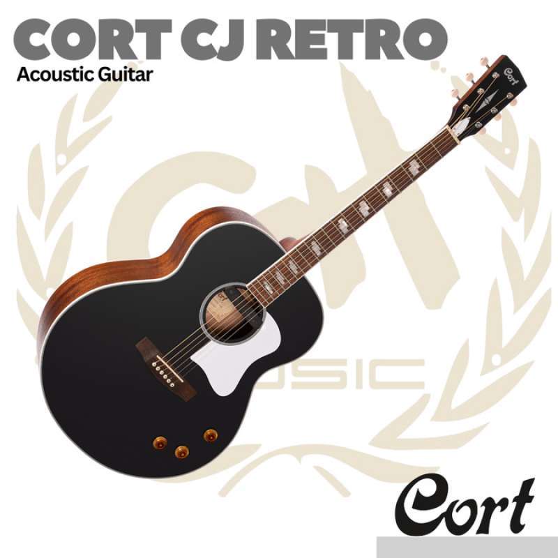 Jual Cort CJ-Retro Jumbo Acoustic Guitar w/Gig Bag - Gitar Akustik di ...