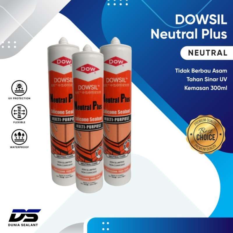 Jual Dowsil Netral Plus Silicone Sealant Dowsil Lem Dowsil Neutral Plus ...