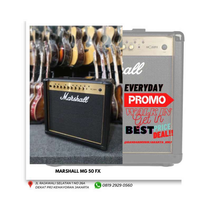 Promo MARSHALL MG50GFX 50-WATT 1X12 COMBO AMP ,BMJ - Diskon 50% di ...