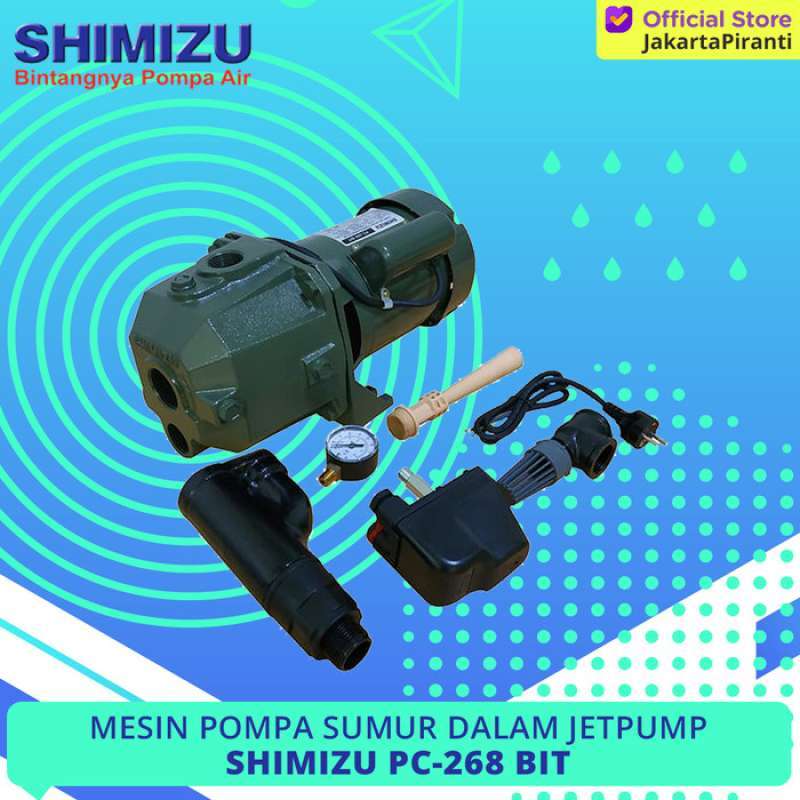 Promo POMPA SUMUR DALAM JETPUMP 250 WATT SHIMIZU PC-268 BIT TANPA ...