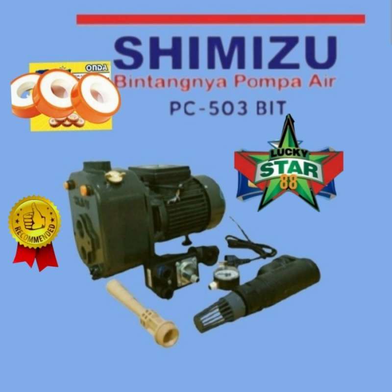 Promo POMPA AIR JET PUMP SHIMIZU PC 503 BIT SUMUR DALAM 50 M 500 W JETPUMP - Diskon 50% di ...