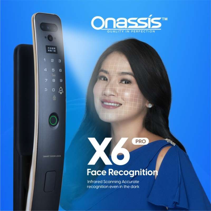 Promo ONASSIS SMART LOCK X6 PRO 3D FACE RECOGNITION - Diskon 50% di ...