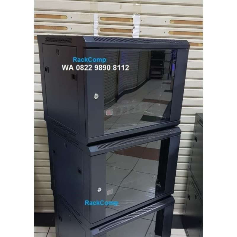 Promo TERMURAH RACK 8U 500MM SINGLE DOOR / RACK SERVER 8U / RACK SWITCH ...