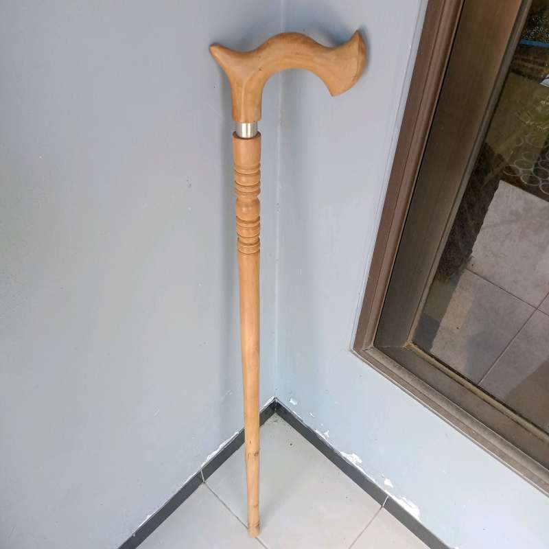 Jual tongkat jalan kayu cendana wangi model cula profil bubut h430 di ...