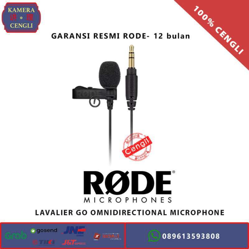 Promo Rode Lavalier Go Omnidirectional Lavalier Microphone - Garansi ...