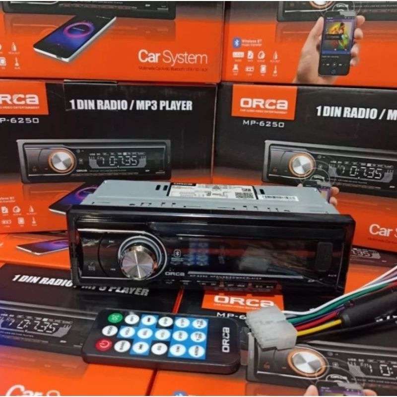 Promo head unit single Din orca bluetooth MP3 USB radio Diskon 29% di ...