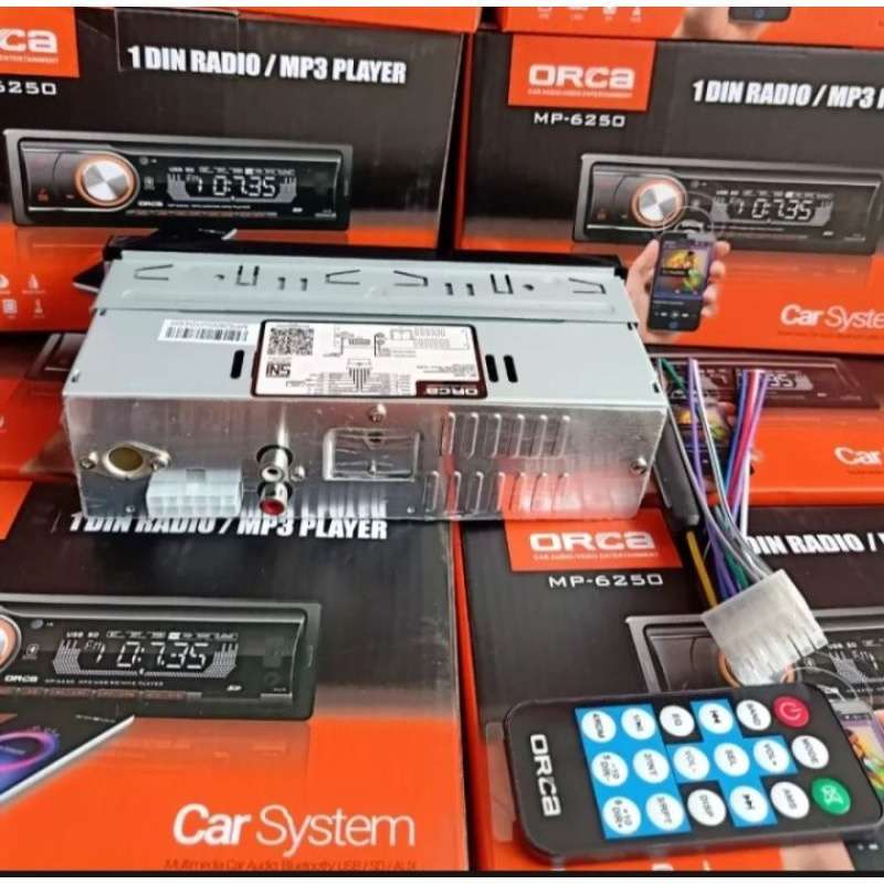 Promo head unit single Din orca bluetooth MP3 USB radio Diskon 29% di ...