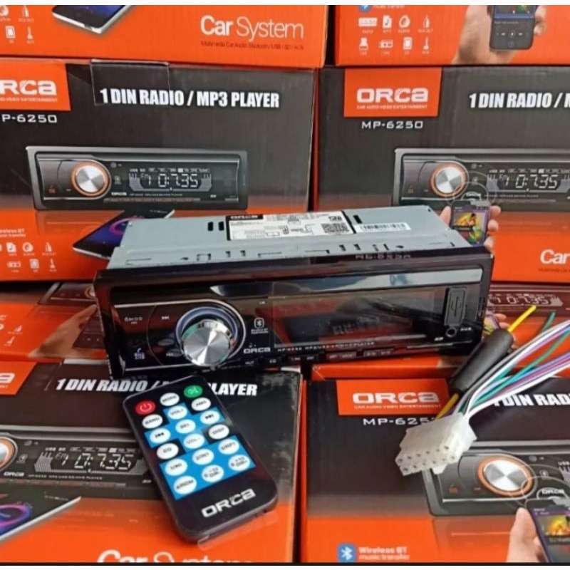 Promo head unit single Din orca bluetooth MP3 USB radio Diskon 29% di ...