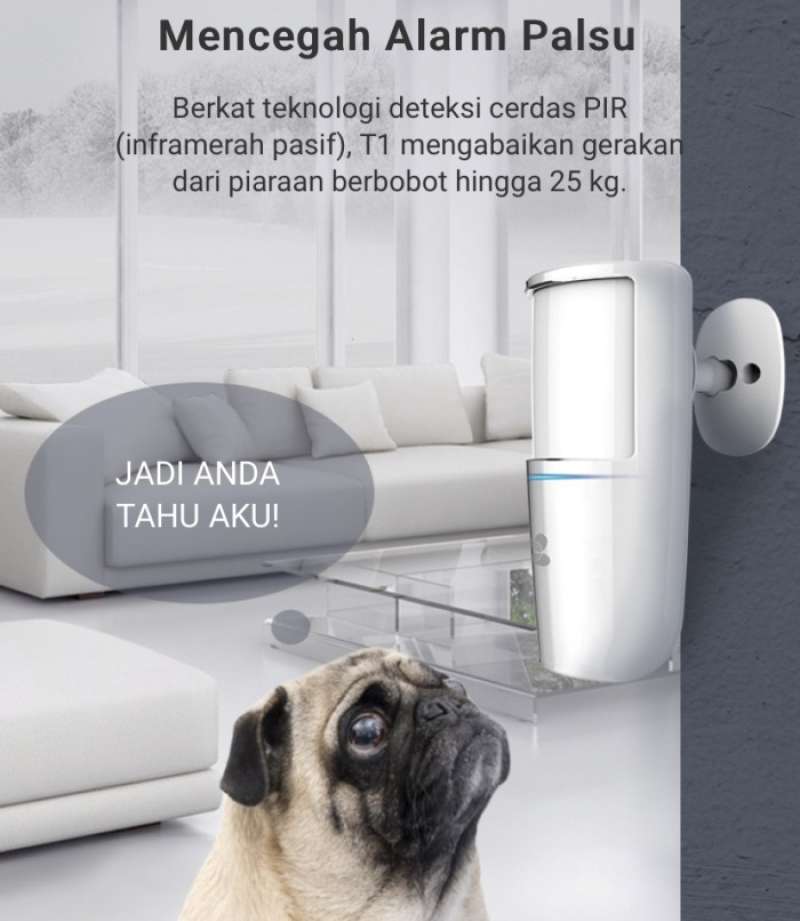 Promo EZVIZ HIKVISION PIR PET IMMUNE MOTION SENSOR T1 WIRELESS Diskon ...