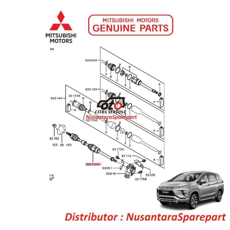 Promo AS RODA AS TARIK XPANDER KANAN ASSY ORIGINAL 39100W040P Diskon 33 ...