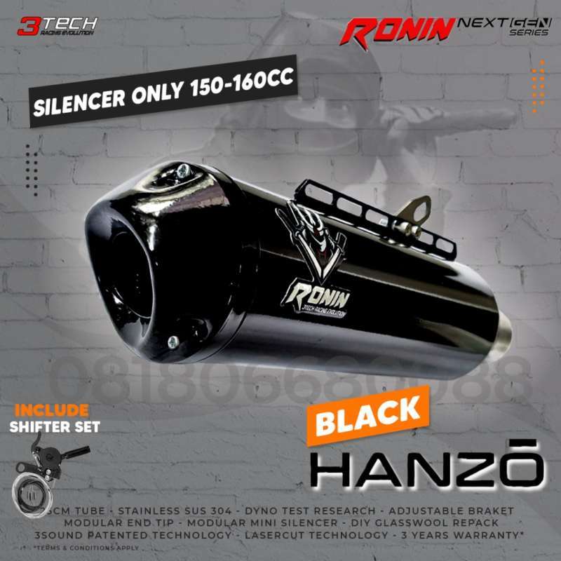Jual Knalpot 3 Suara 3tech Ronin HANZO untuk Motor Matic 150cc - 160cc ...