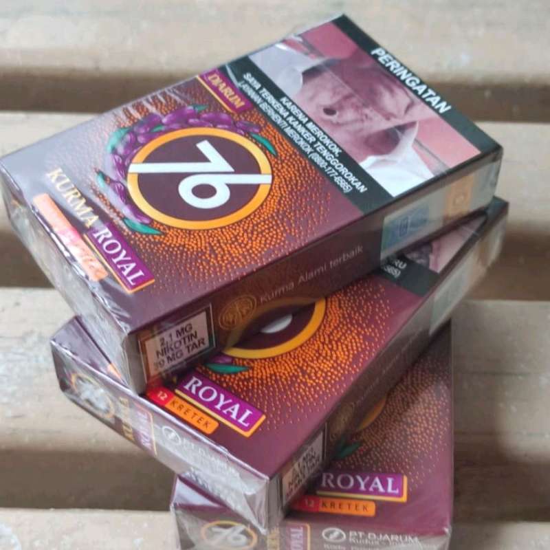 Promo rokok djarum 76 royal kurma 12 btg produksi terbaru Diskon 11% di ...