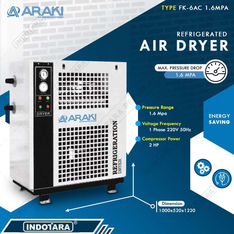 Jual Refrigerated Air Dryer Fk-6ac - Araki Di Seller Pt Indotara ...