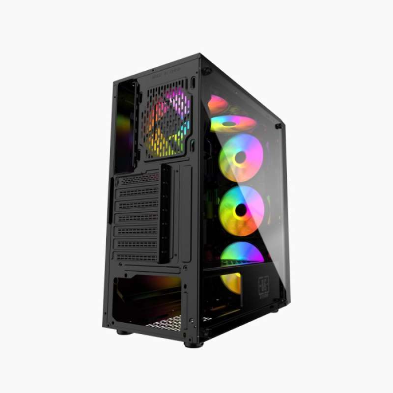 Promo Simbadda Battleground 30 RGB Gaming CPU Case - Tempered Glass ...