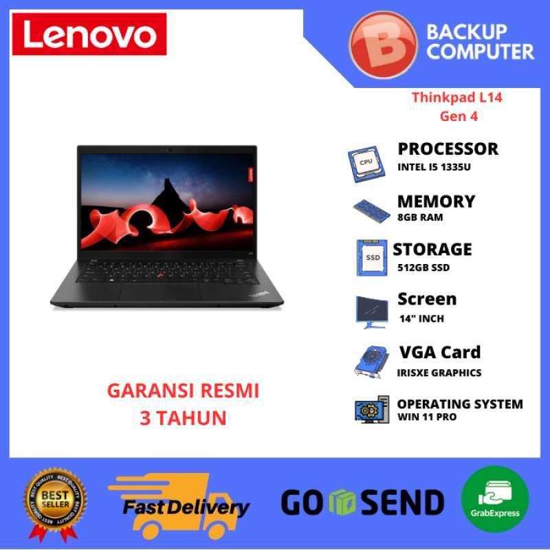 Jual Laptop Lenovo Thinkpad L14 Gen 4 21h10068id I5 1335u 8gb Ram Di Seller Backup Computer ...