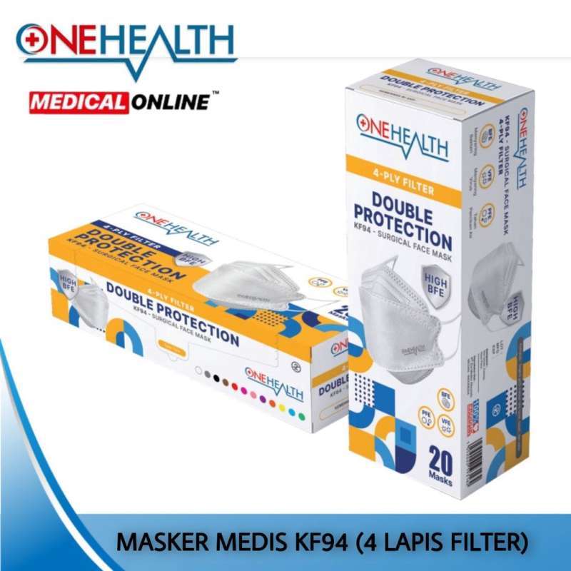 Jual MASKER ONEHEALTH KF94 MEDIS 4 PLY FILTER SURGICAL MASK MEDICAL ...