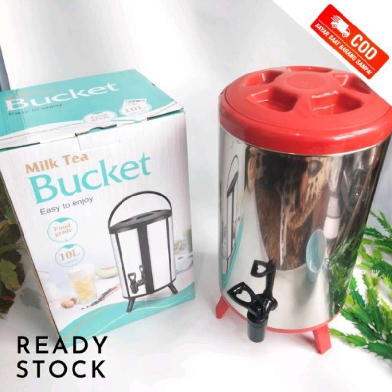 Promo PROMO MILK TEA BUCKET TERMOS TUAS KRAN KERAN KAPASITAS BESAR - 10 ...