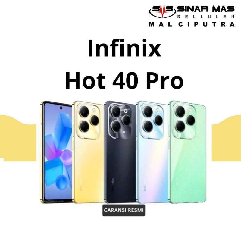 Jual Infinix Hot 40 Pro 8/256gb New - Biru Di Seller Sinar Mas Selluler ...