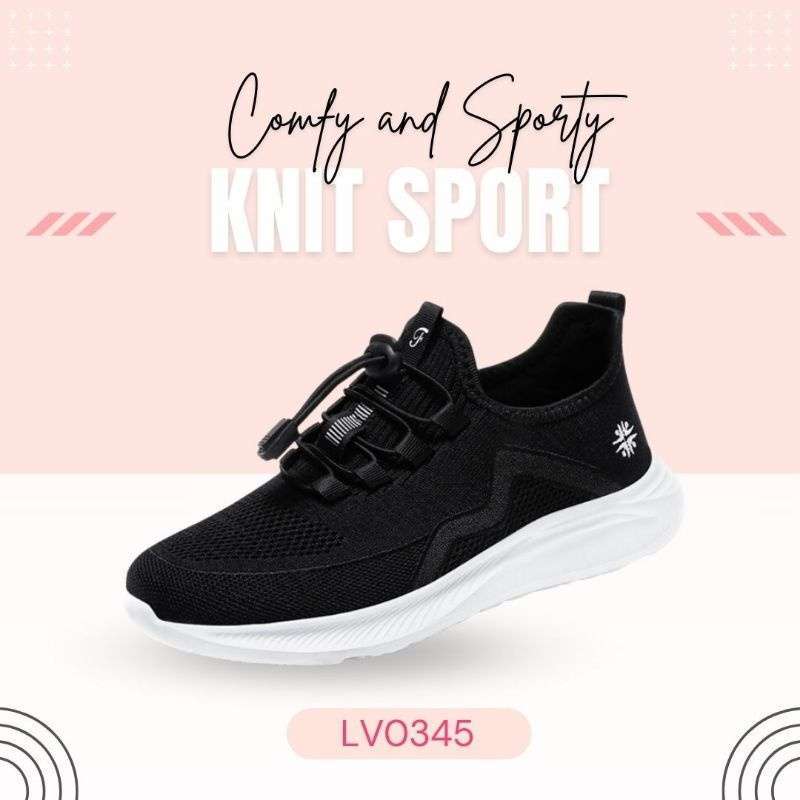 Promo Lv0345 Sepatu Sport Wanita Sepatu Rajut Wanita - Ungu 36 Diskon ...