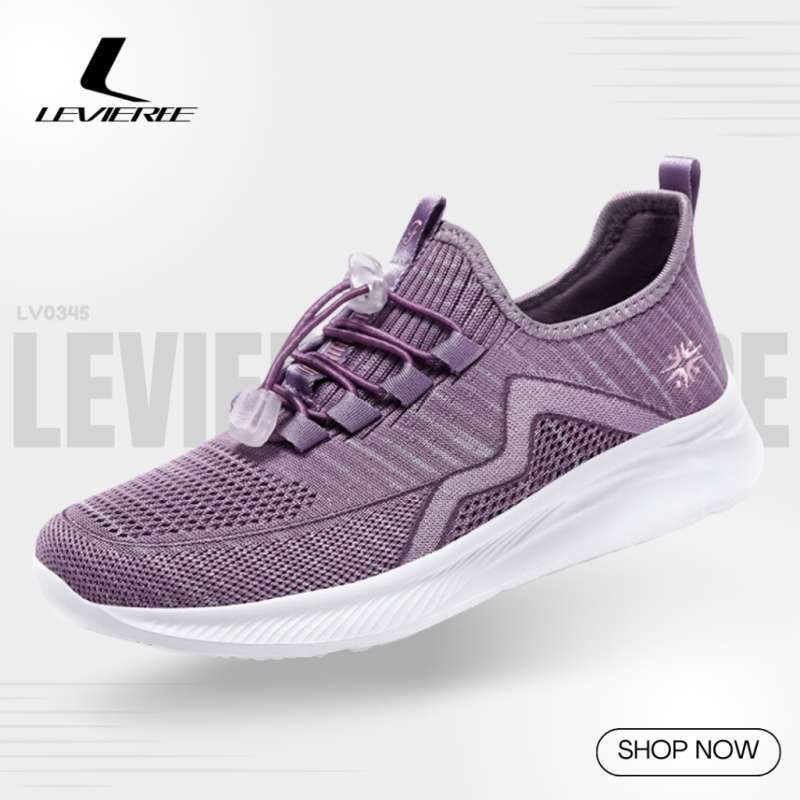 Promo Lv0345 Sepatu Sport Wanita Sepatu Rajut Wanita - Ungu 36 Diskon ...