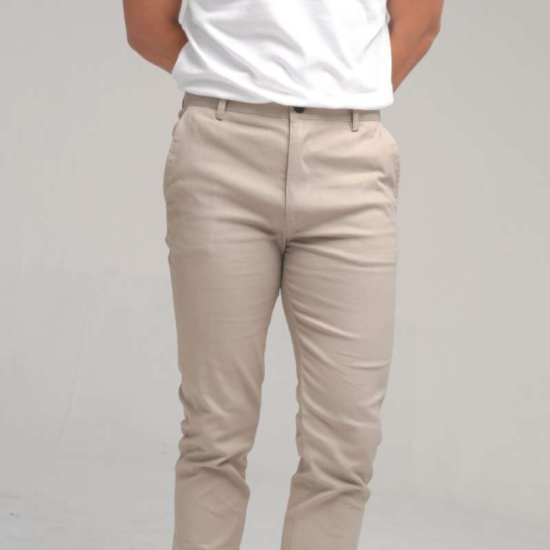Promo ORCA - Rex (Stretch) Long Chino Khaki - 38 - 32 Diskon 2% di ...