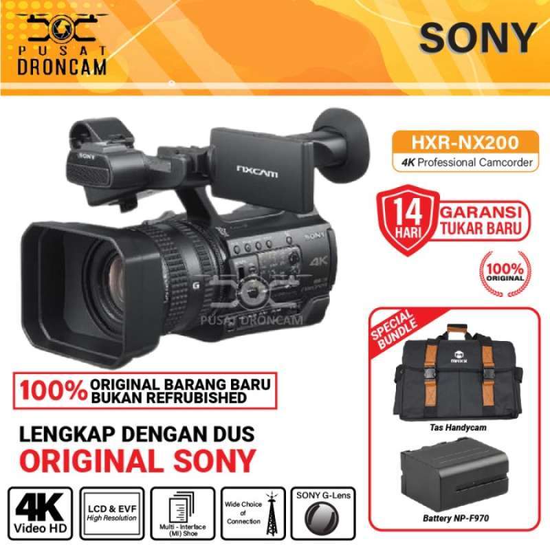 Jual Sale Sony Hxr-Nx200 4K Professional Camcorder Sony Nx 200 Terbaru ...