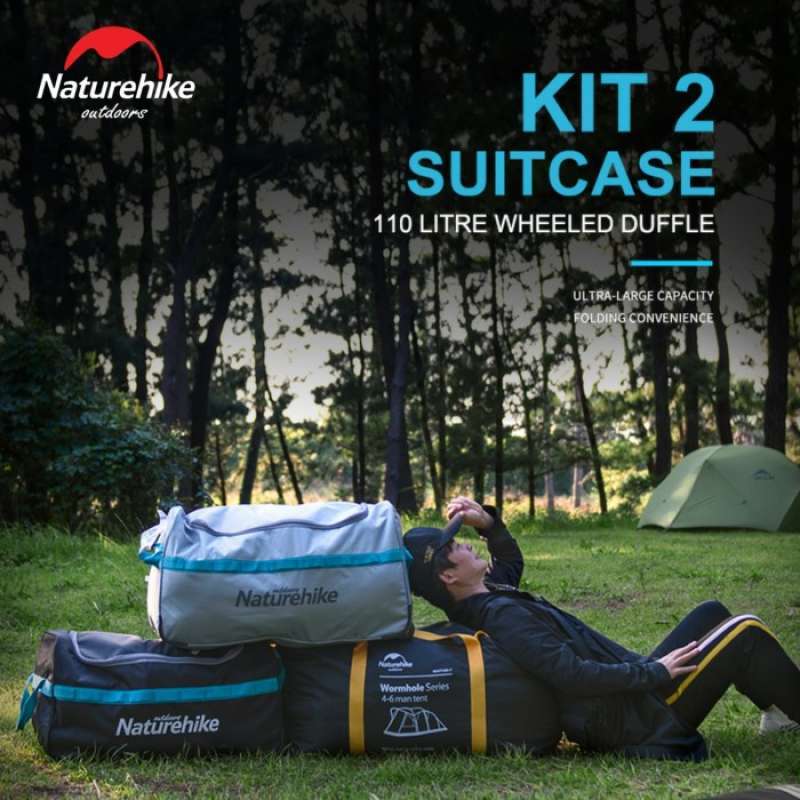 Promo TAS KOPER LIPAT NATUREHIKE NH18X027 110L DUFFLE BAG TRAVEL BAG ...