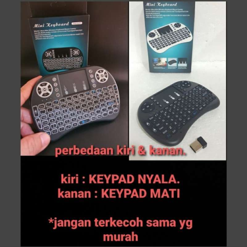 Promo Mini Keyboard Wireless i8 2.4G Handheld Keyboard For PC Android ...