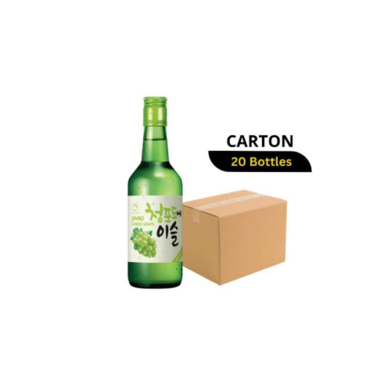 Jual SOJU JINRO GREEN GRAPE 360ML X 20 PCS GRAB GOJEK di Seller ...