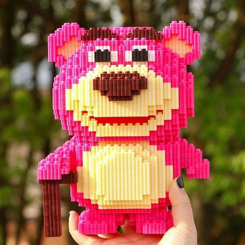 Promo SMY Nano Blocks LOTSO BEAR 3D Model, Mainan Blok Susun, Blok ...