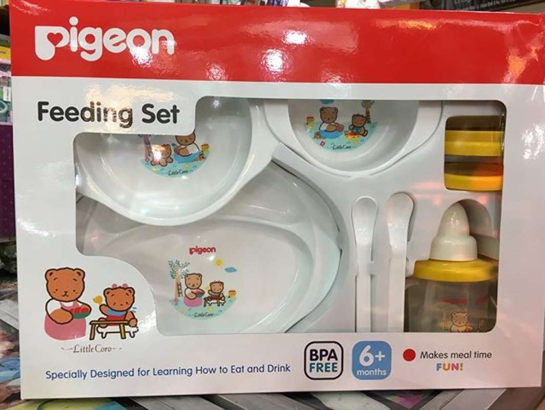 Promo Feeding Set Pigeon Tempat Makan 1set Lengkap Termurah Diskon 27% ...