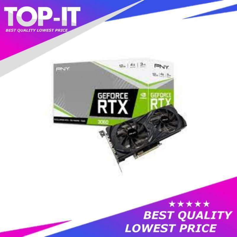 Jual VGA PNY GeForce RTX 3060 12GB UPRISING Dual Fan di Seller Toko ...