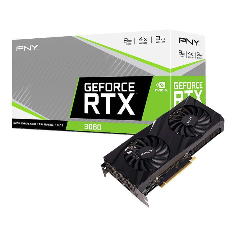 Jual VGA PNY GeForce RTX 3060 12GB UPRISING Dual Fan di Seller Toko ...