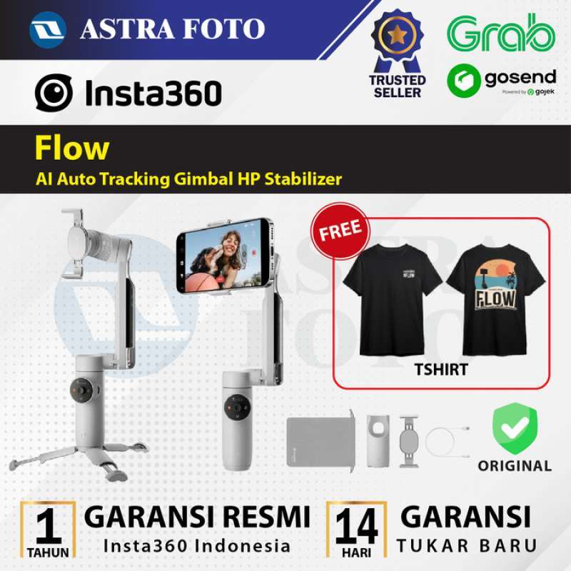 Promo Insta360 Flow Ai Auto Tracking Gimbal Hp Stabilizer Insta 360 Flow - Grey Diskon 50% Di ...
